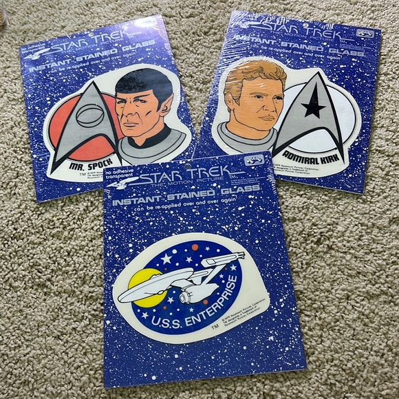Star Trek | Art | Vintage 979 Star Trek Window Decor Set | Poshmark